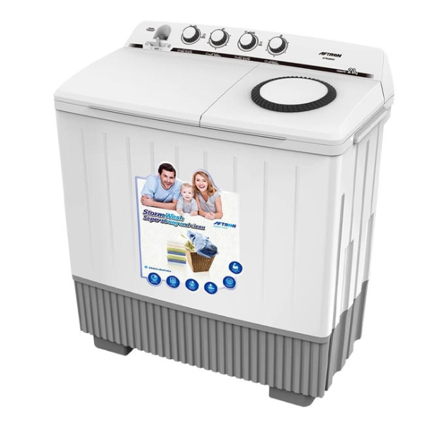 Aftron AFW20600X 20Kg Top Load Semi-Automatic Washing Machine White