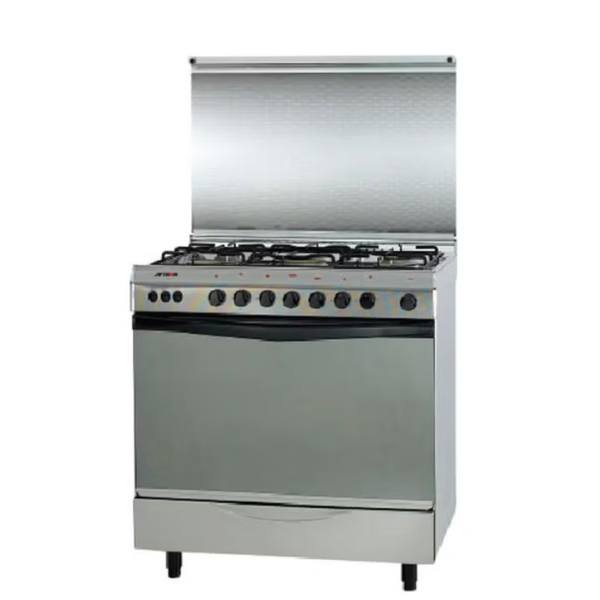 Aftron AFGR8055FST 5 Burner Cooking Range Silver