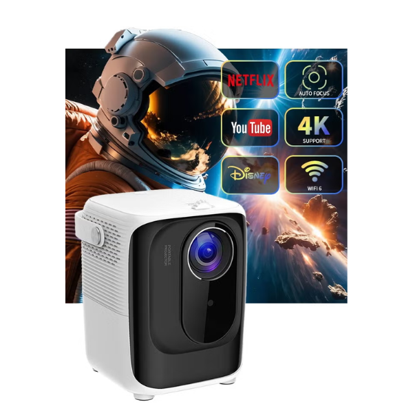 Digisand S10 Mini 4K Projector – 1080P, Android, 5G WiFi, BT